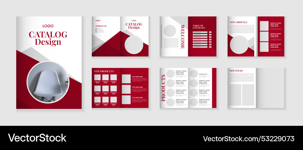 Catalog brochure design Royalty Free Vector Image