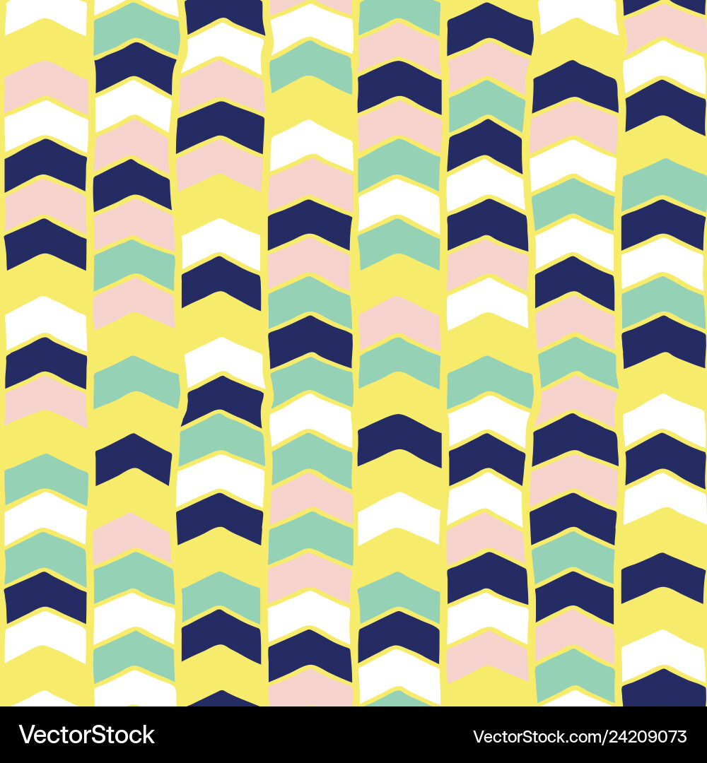 Chevron hand drawn seamless pattern arrows Vector Image