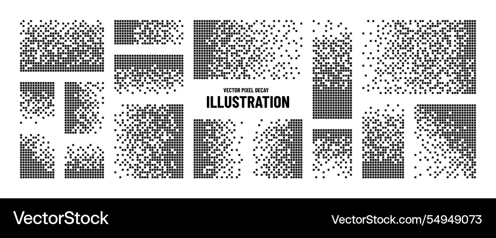 Pixel pattern digital dot texture abstract Vector Image