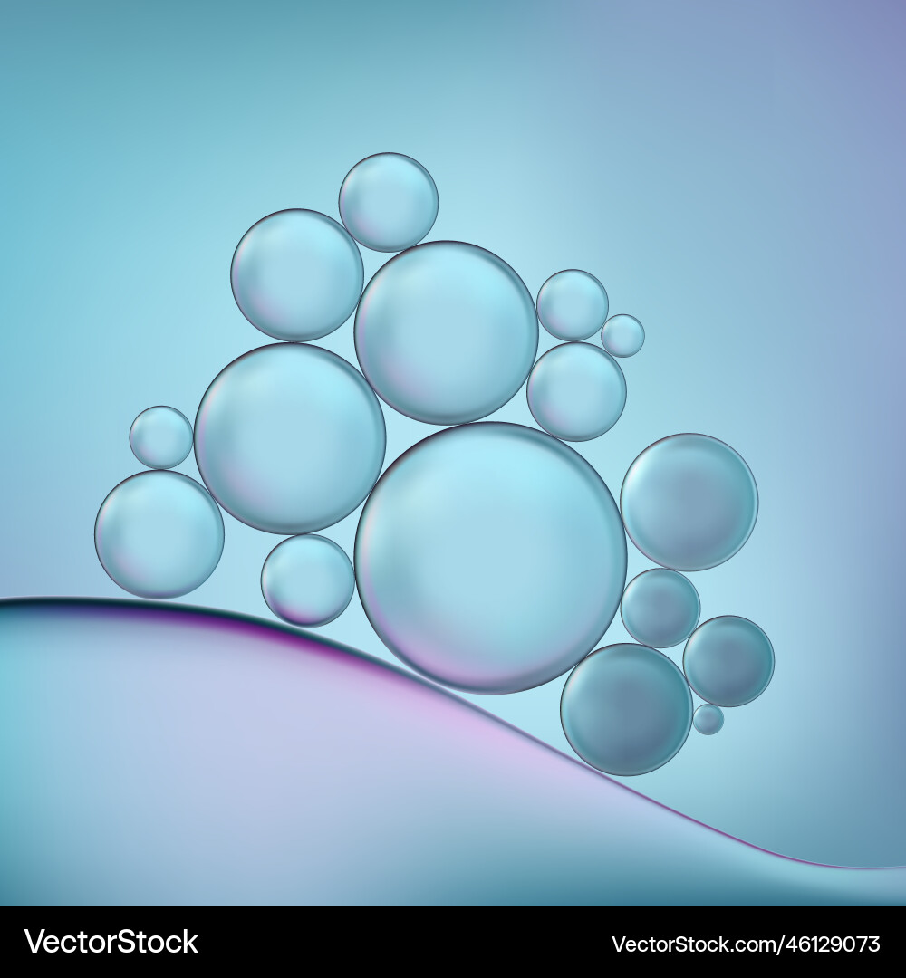 Realistic macro beauty and cosmetics clear gel Vector Image
