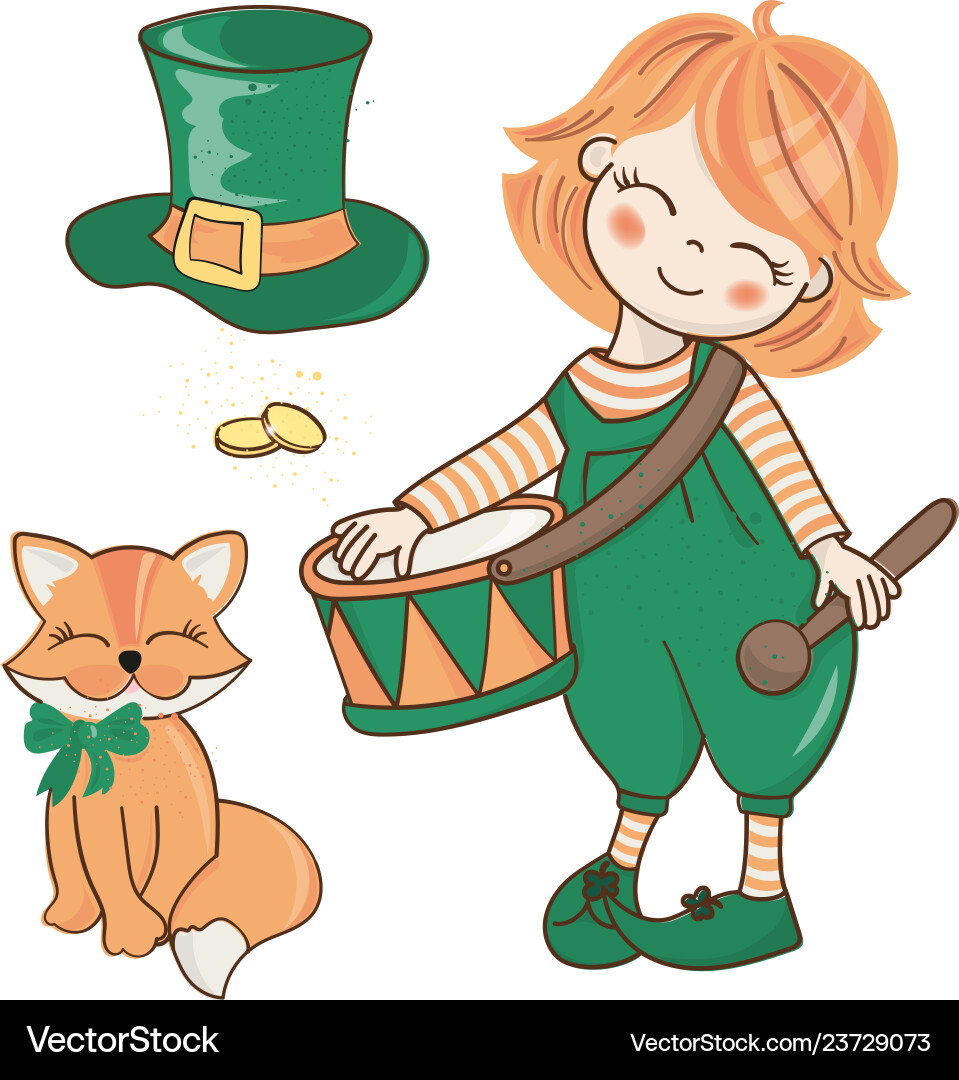 Saint Patrick's Day Cartoon Parade Royalty Free Vector Image
