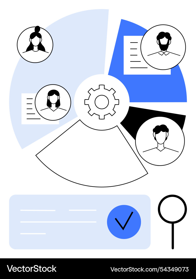 Team collaboration and project management Vector Image