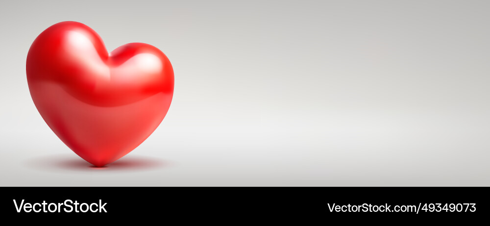 Valentines day with big heart Royalty Free Vector Image