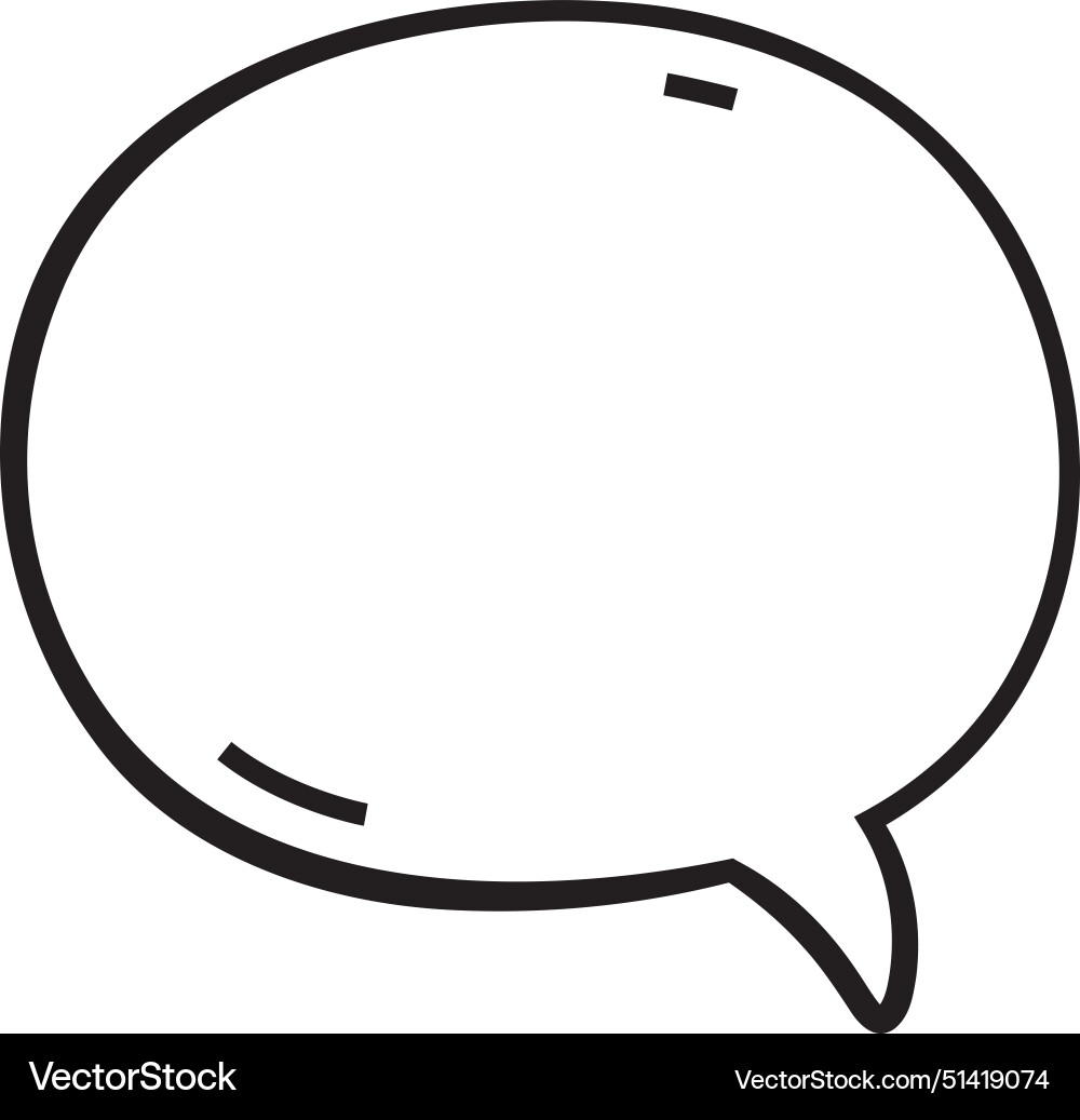 Circle speech bubble Royalty Free Vector Image