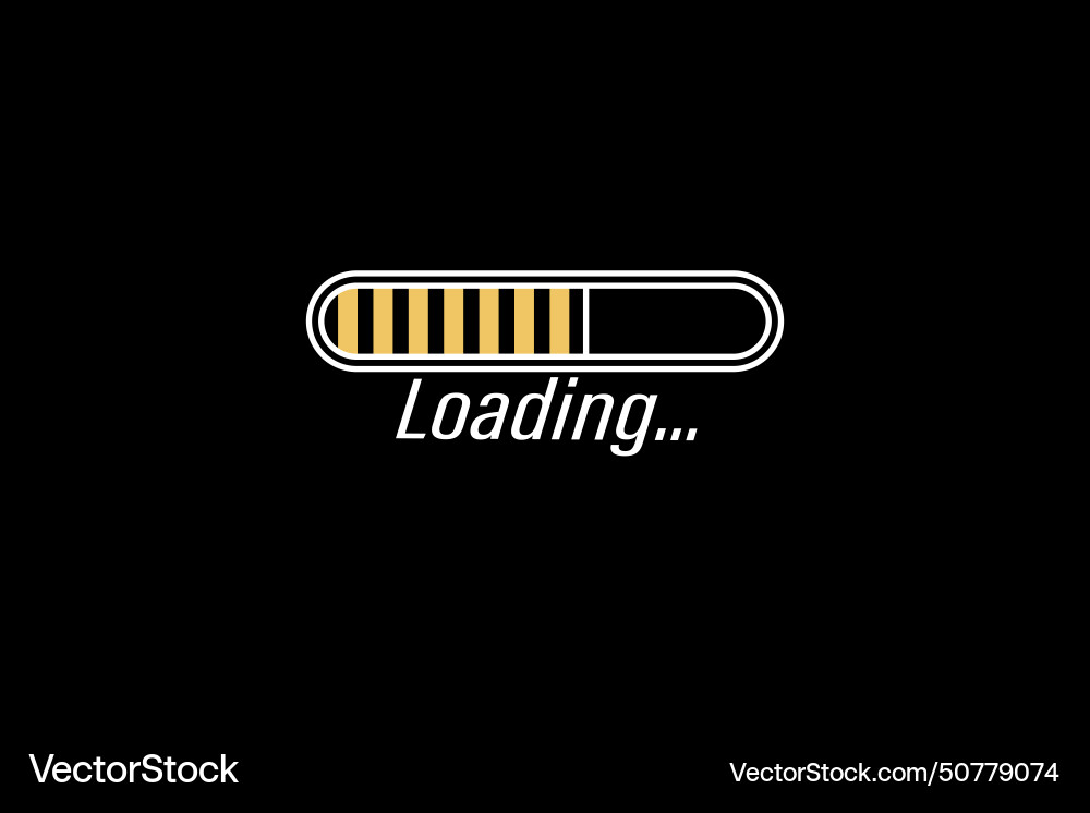 Progress bar sticker set Royalty Free Vector Image