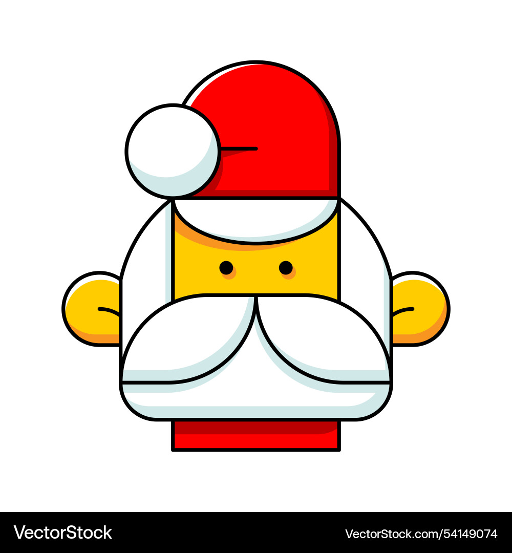 Santa claus face icon Royalty Free Vector Image