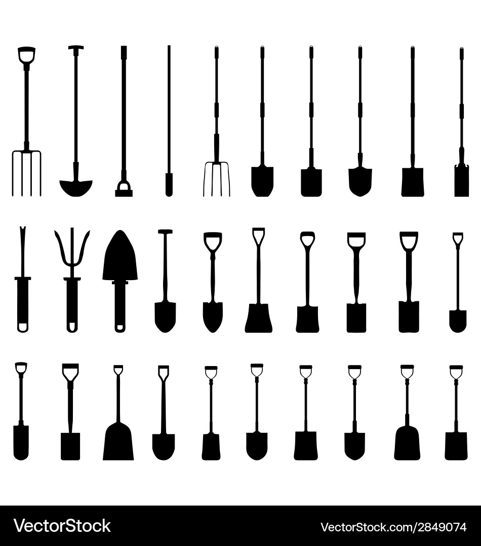 Shovels Royalty Free Vector Image - VectorStock