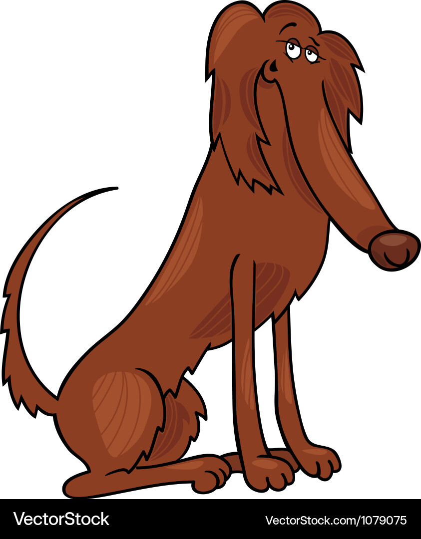 Cartoon Irish Setter Dog Royalty Free Vector Image
