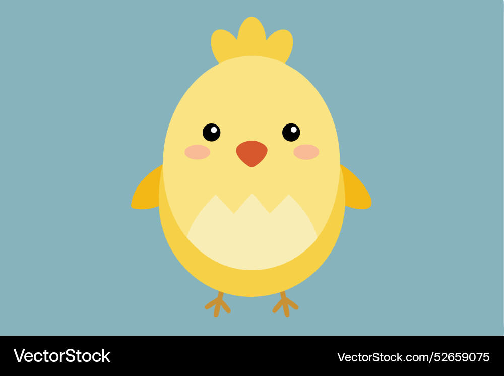 Cute baby chicken Royalty Free Vector Image - VectorStock