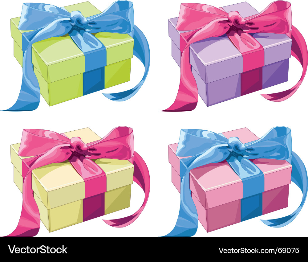 Gift boxes Royalty Free Vector Image - VectorStock