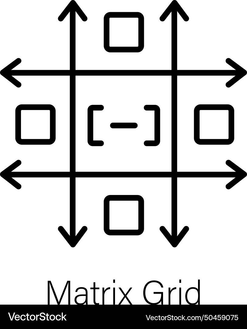 Matrix grid Royalty Free Vector Image - VectorStock