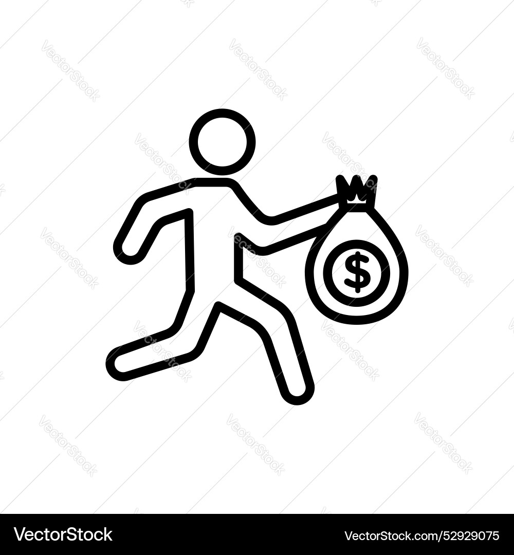 Thief icon Royalty Free Vector Image - VectorStock