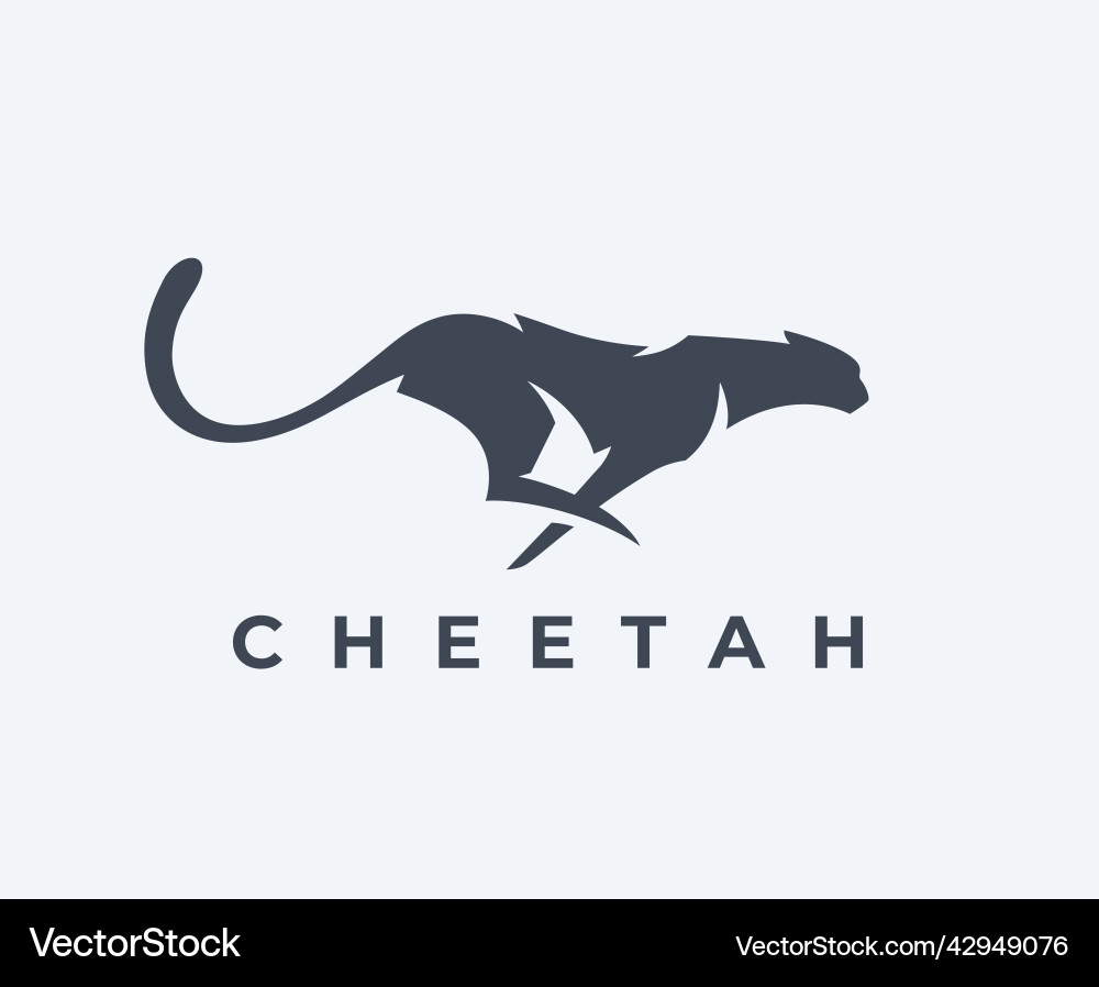Cheetah Logo-Symbol Lizenzfreies Vektorbild - VectorStock