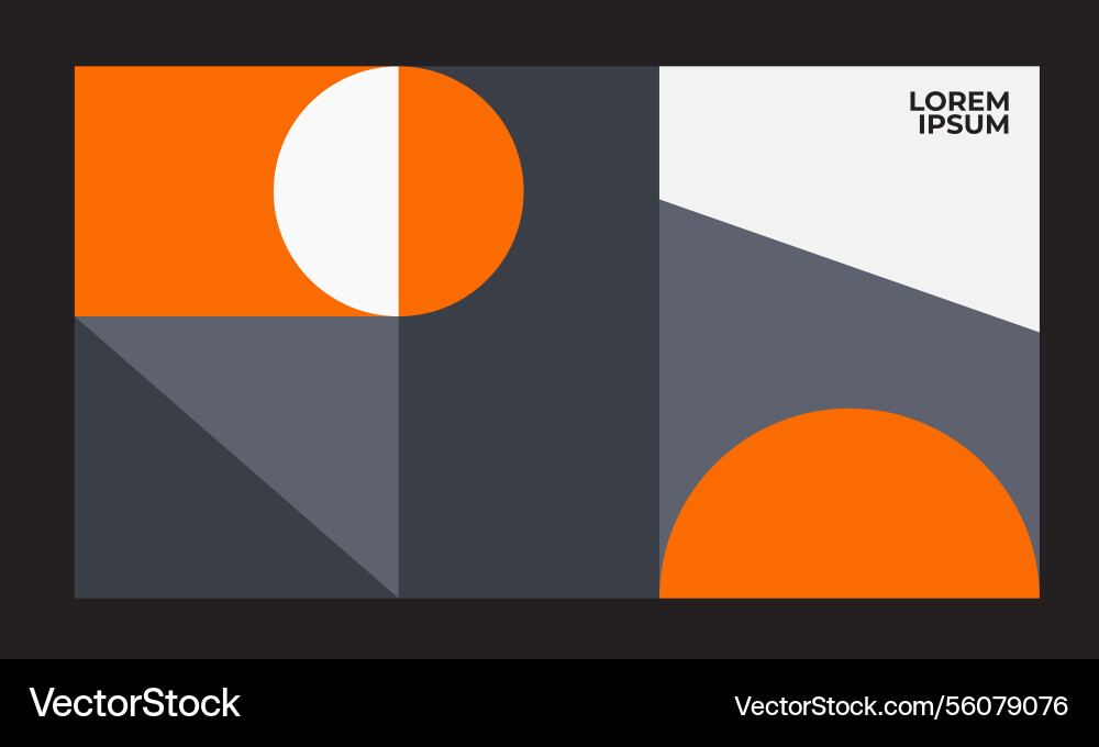 Color and circle poster Royalty Free Vector Image