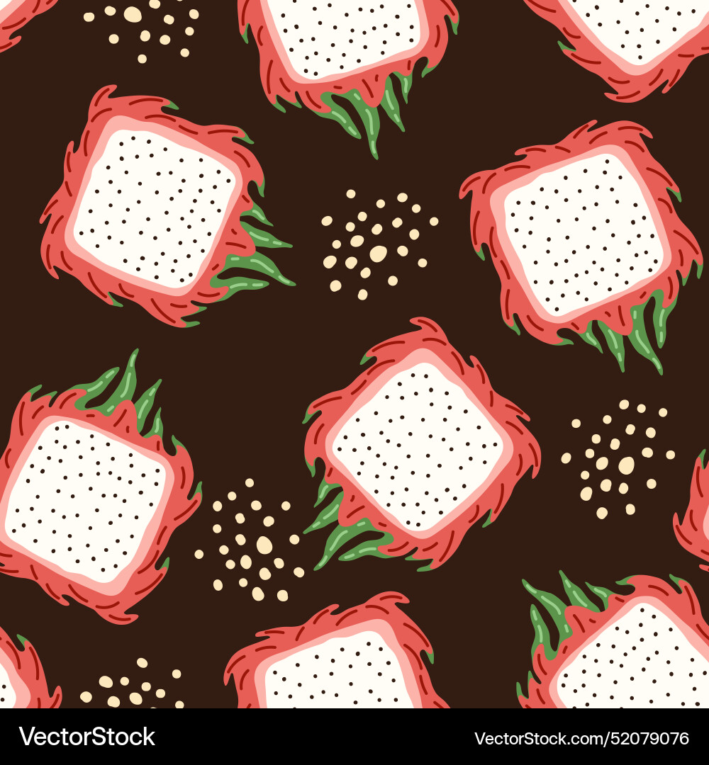 Colorful square fruit seamless pattern Royalty Free Vector