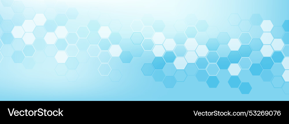 Health care abstract background with hexagons Vector Image