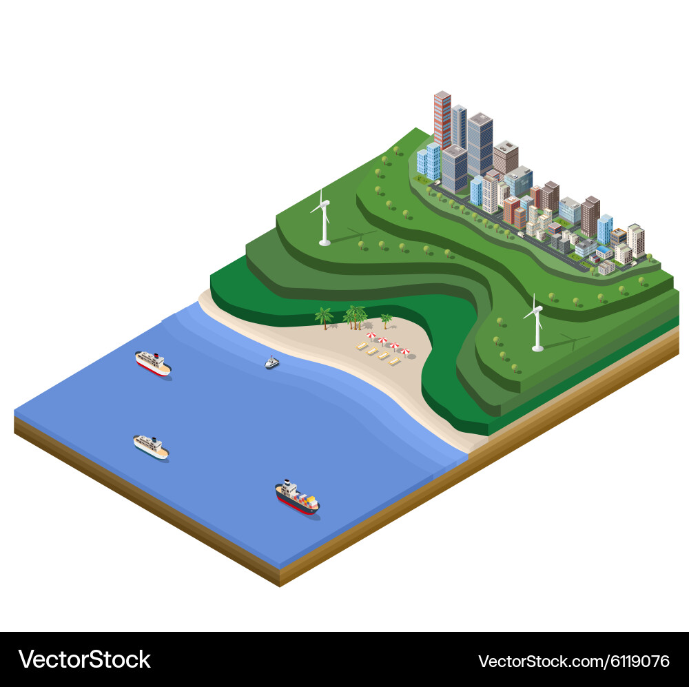 Landscape plan Royalty Free Vector Image - VectorStock
