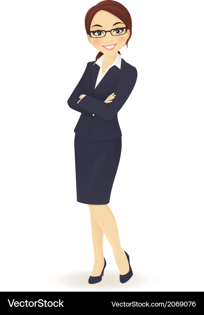 Professional Woman Portrait Royalty Free Vector Image