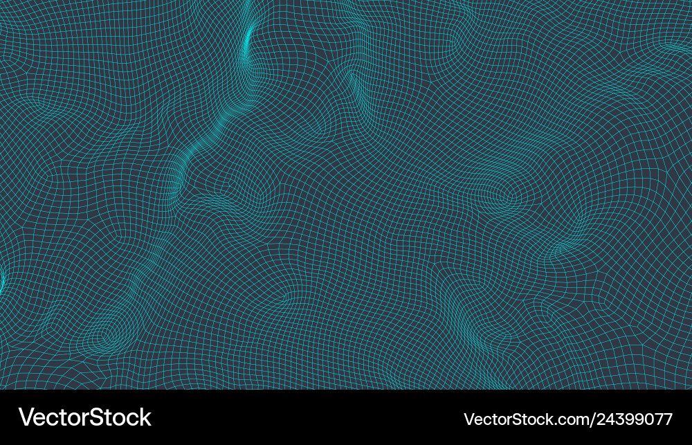 Abstract landscape background cyberspace Vector Image