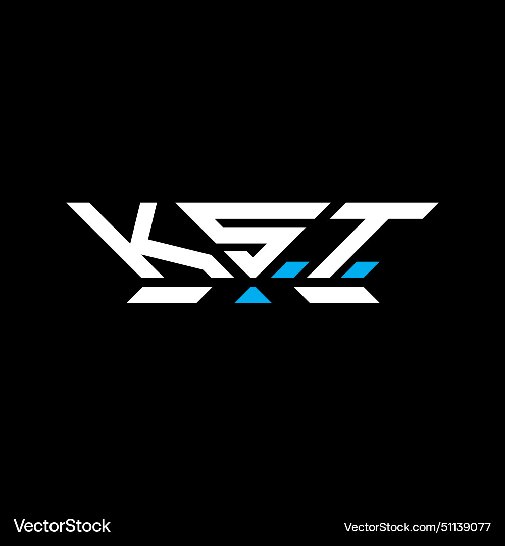 Kst letter logo design kst simple and modern logo Vector Image