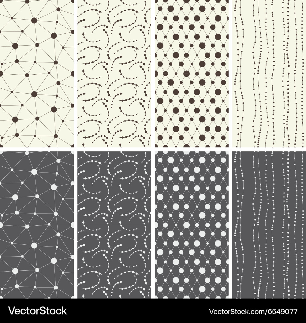 Set of seamless patterns backgrounds Royalty Free Vector