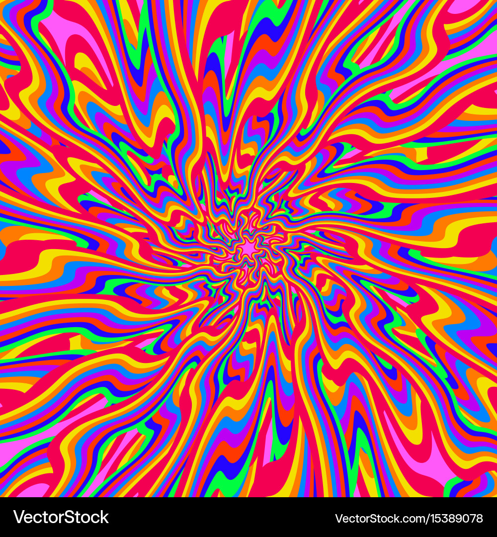 Psychedelic infinity Royalty Free Vector Image