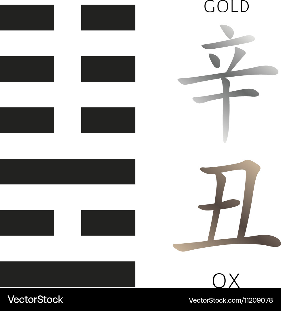 Symbol of i ching Royalty Free Vector Image - VectorStock