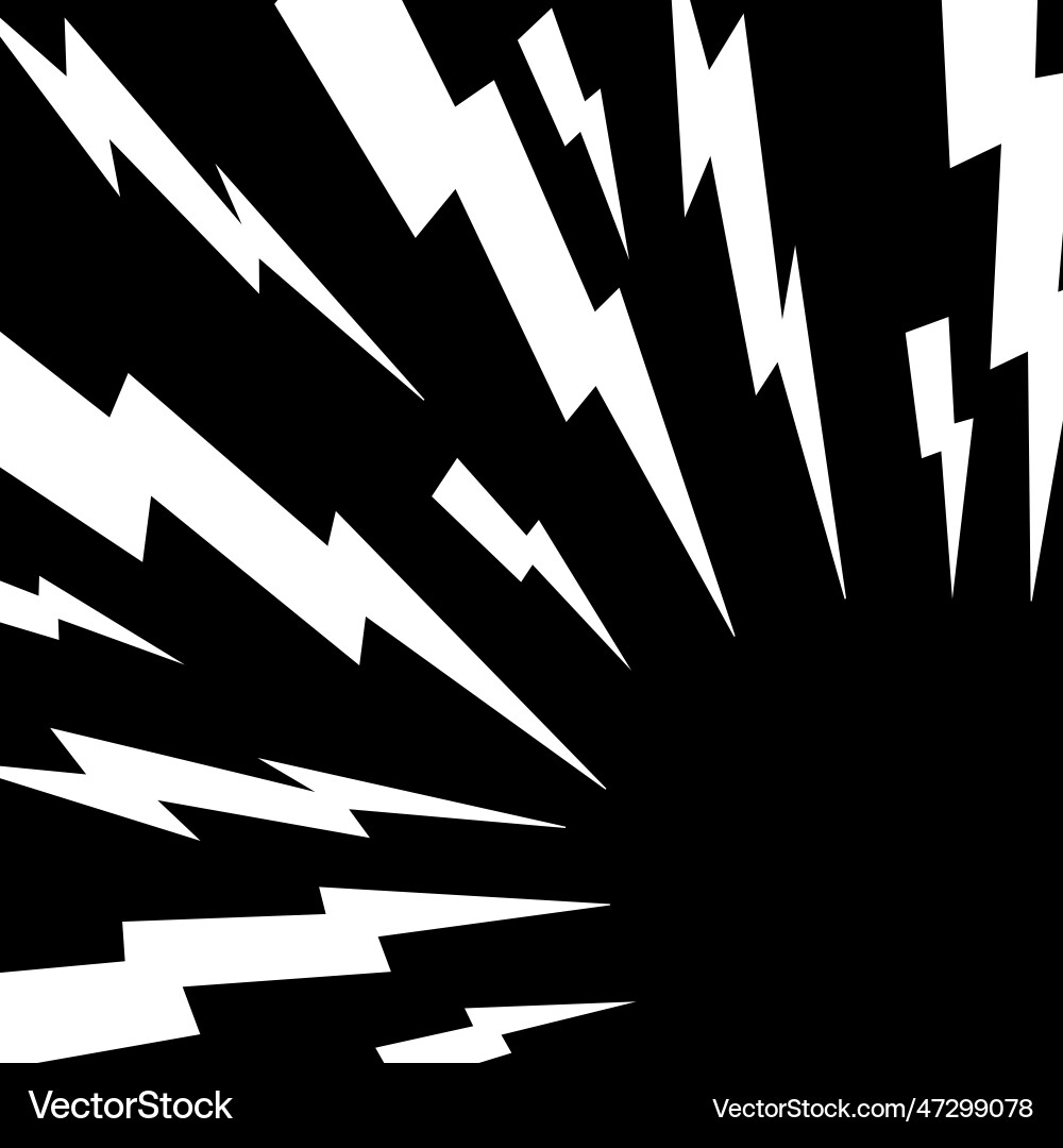 Thunder pattern flash texture electric light Vector Image