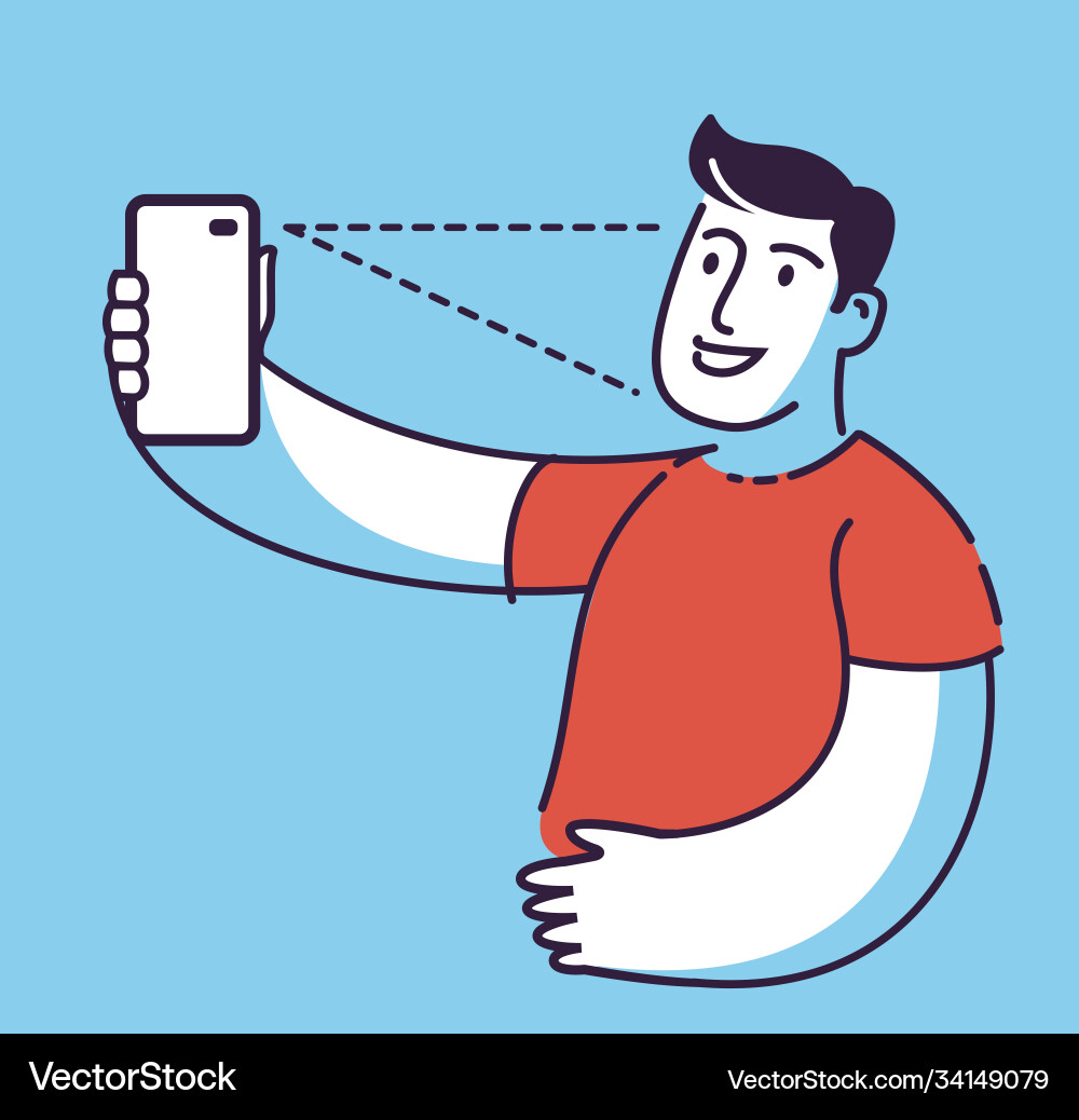 Biometric profile concept verification Royalty Free Vector