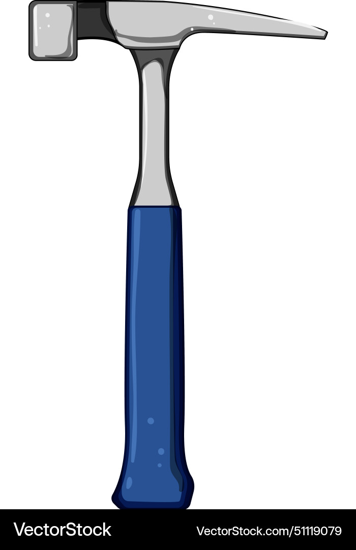 Tools masons hammer cartoon Royalty Free Vector Image