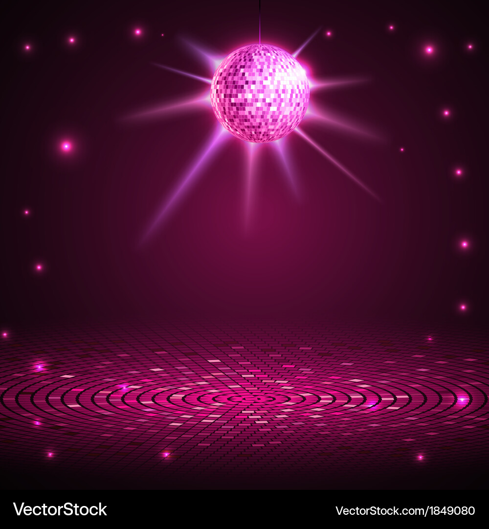 Abstract disco background Royalty Free Vector Image