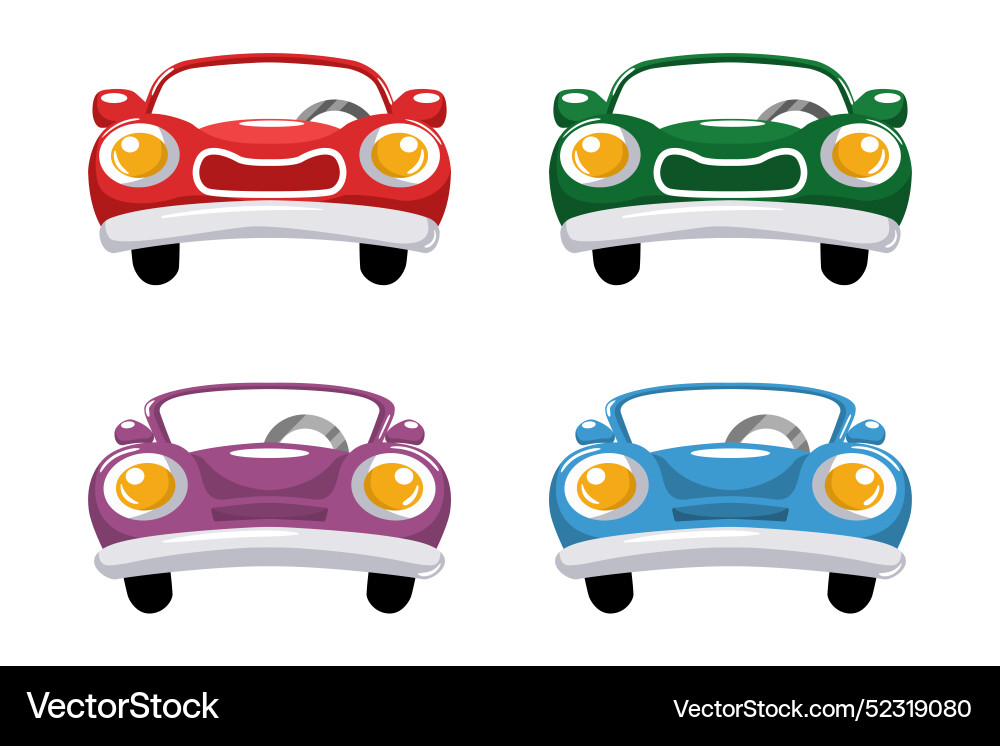 Car comic cartoon design Royalty Free Vector Image