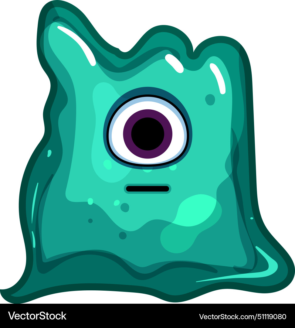 Diy slime character cartoon Royalty Free Vector Image