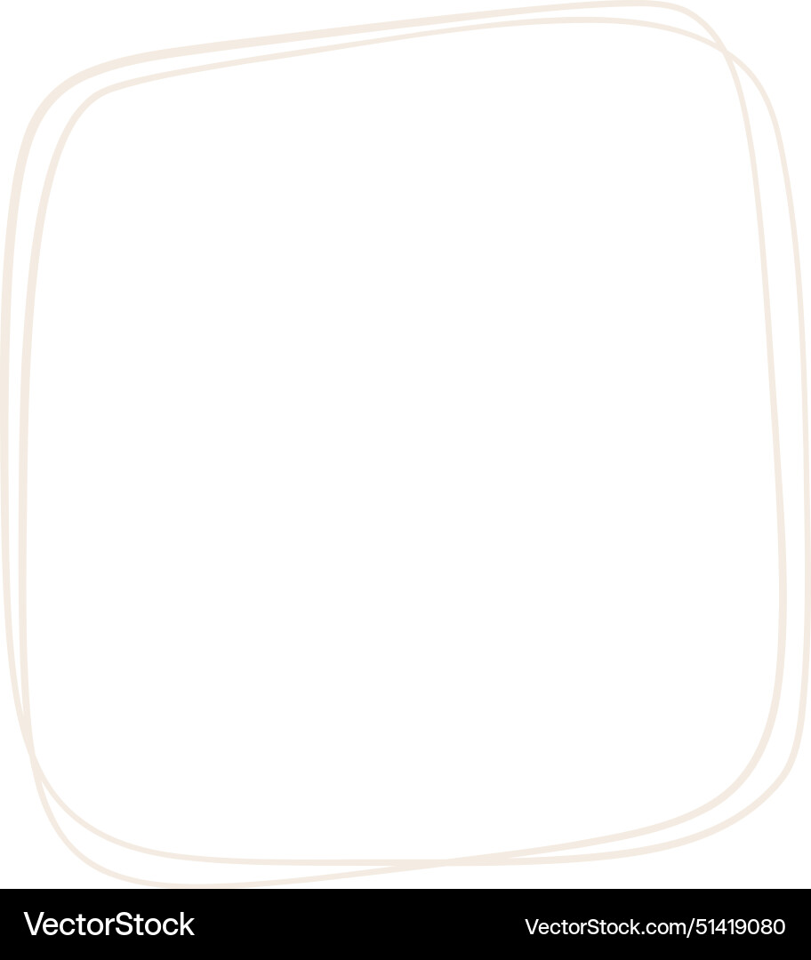 Square outline frame Royalty Free Vector Image