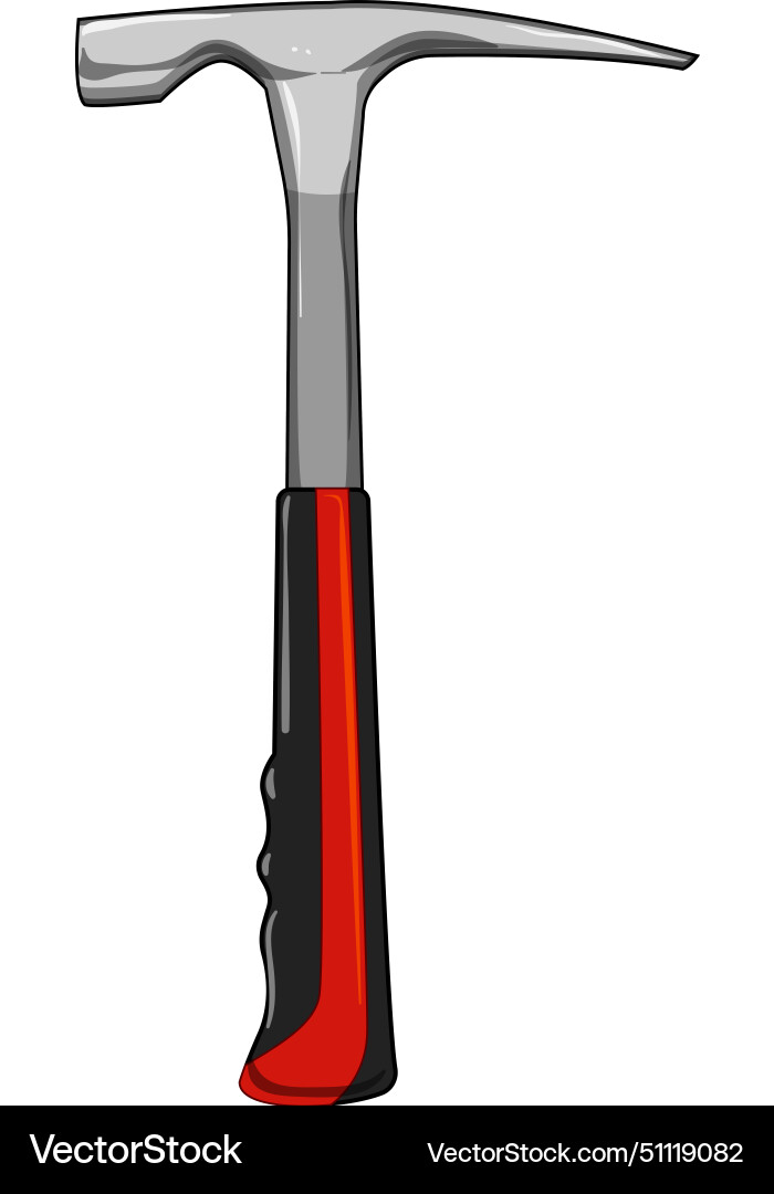 Building masons hammer cartoon Royalty Free Vector Image