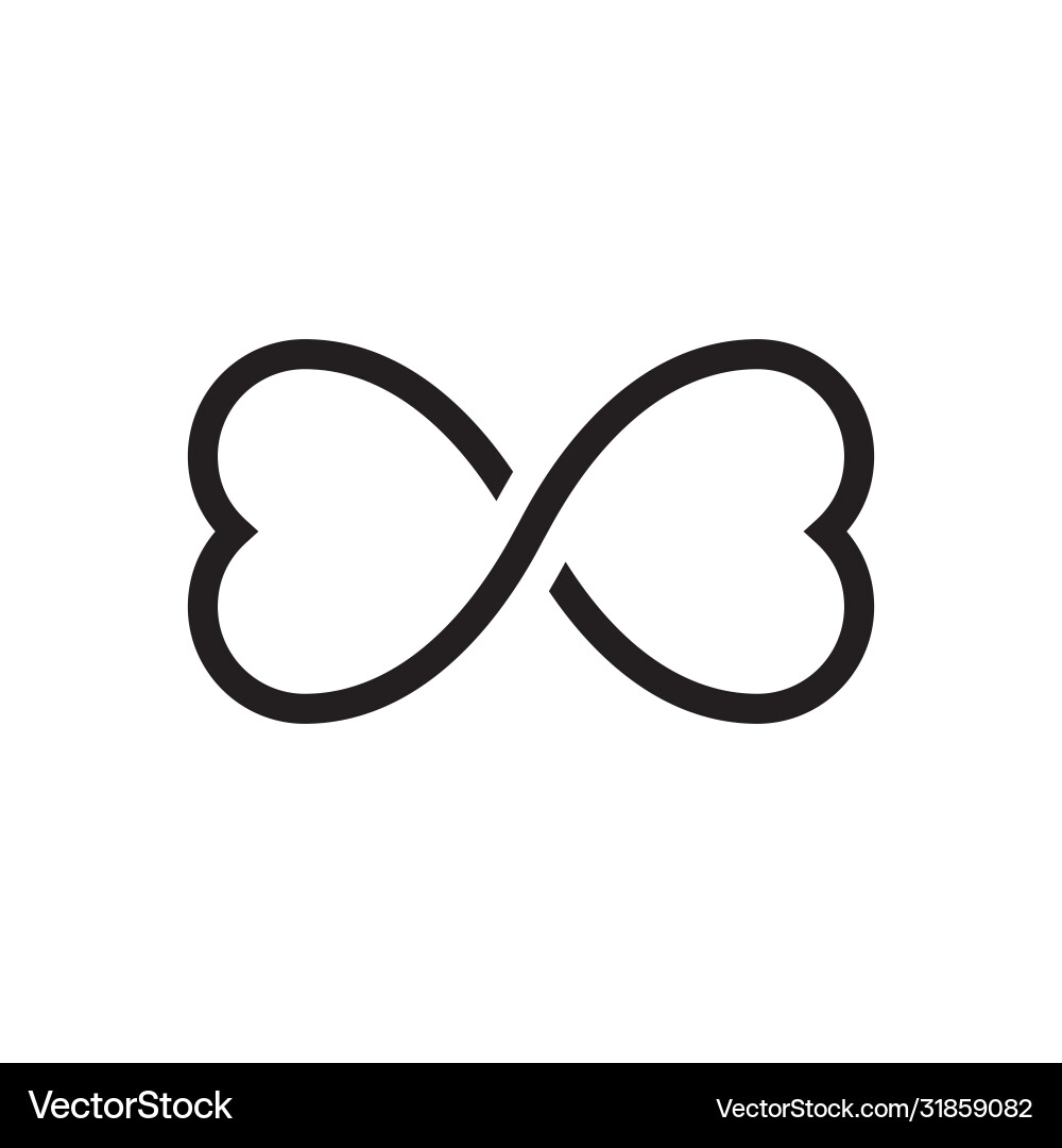 Infinity Heart Symbol Poster Mit "Buntes Herz | Polyamorie Symbol