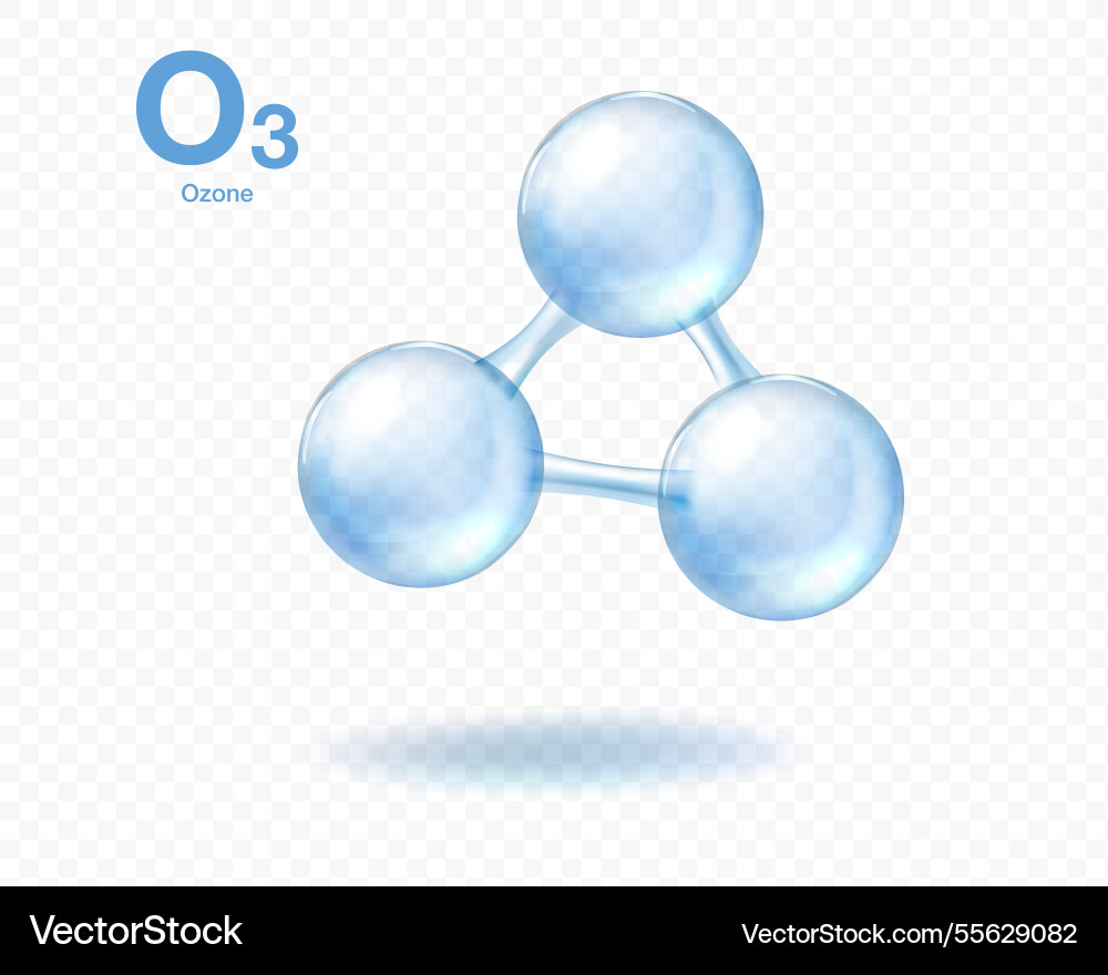 Ozone molecule Royalty Free Vector Image - VectorStock