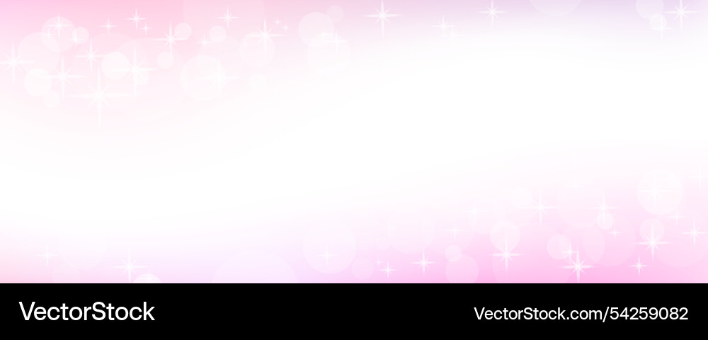 Pink bokeh sparkle pattern holiday banner template