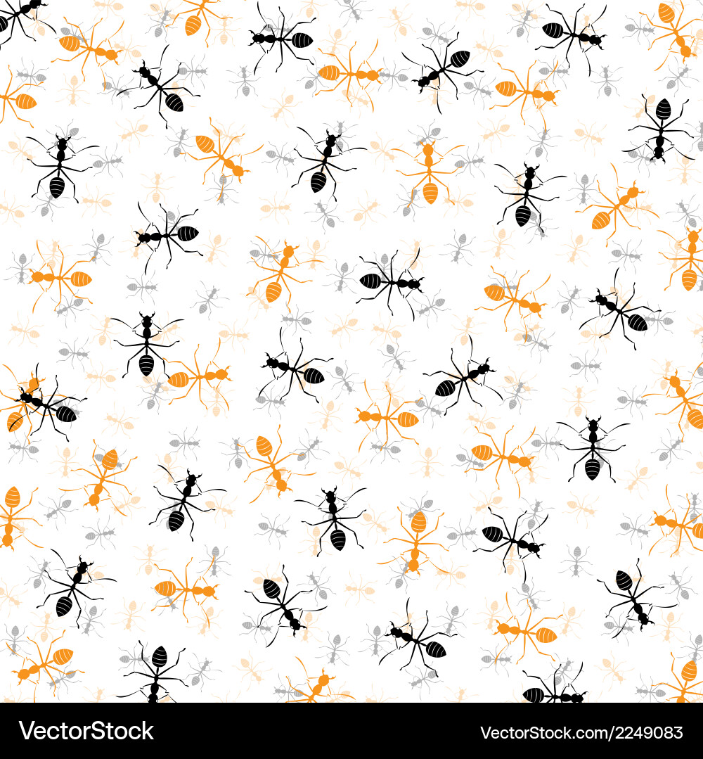Ant Background Royalty Free Vector Image Vectorstock