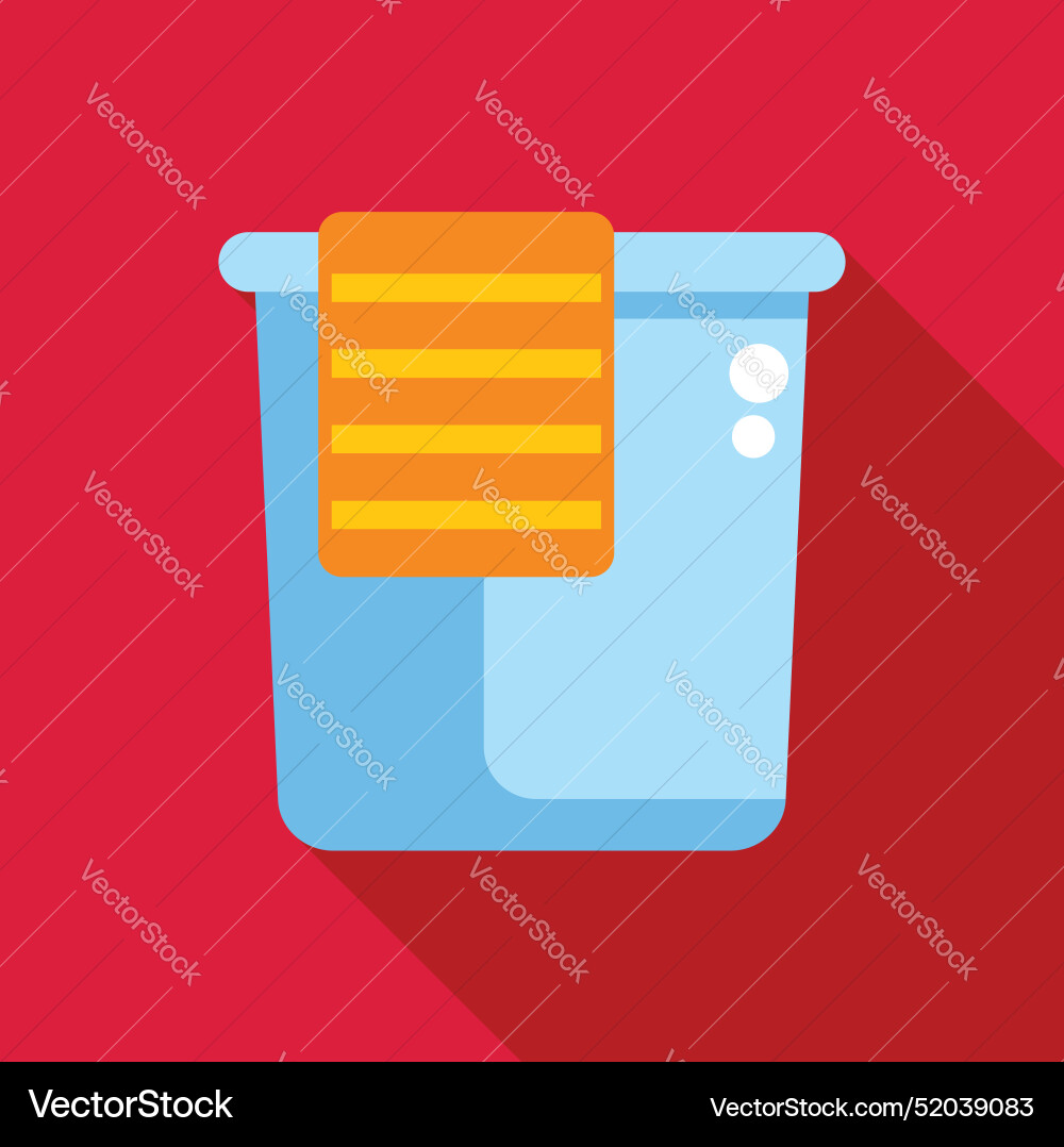 Blue washing machine a yellow striped Royalty Free Vector
