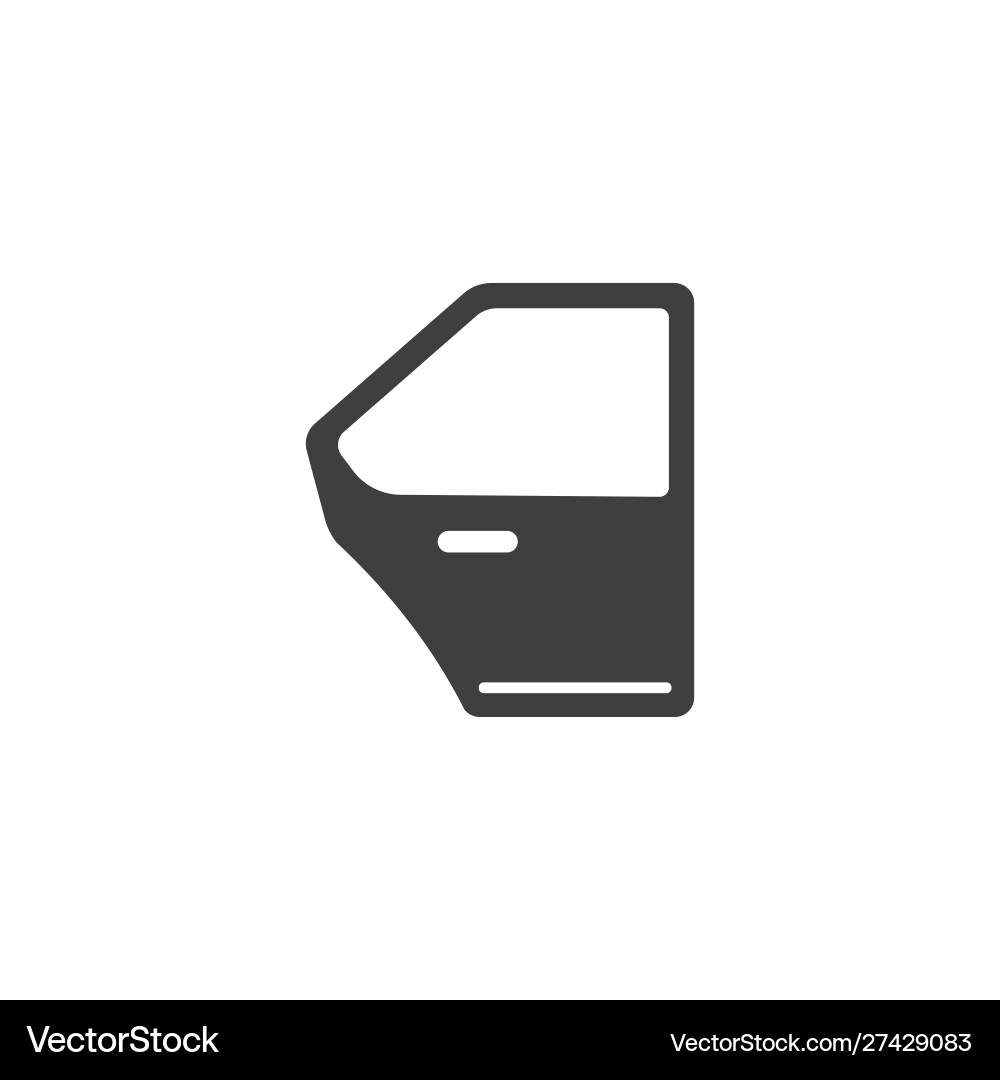 Car door icon images Royalty Free Vector Image