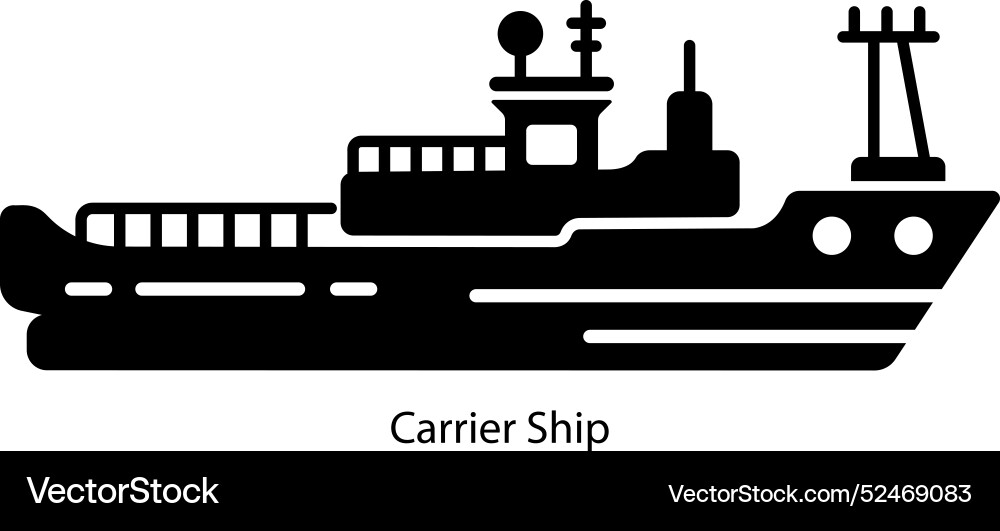 Carrier ship Royalty Free Vector Image - VectorStock