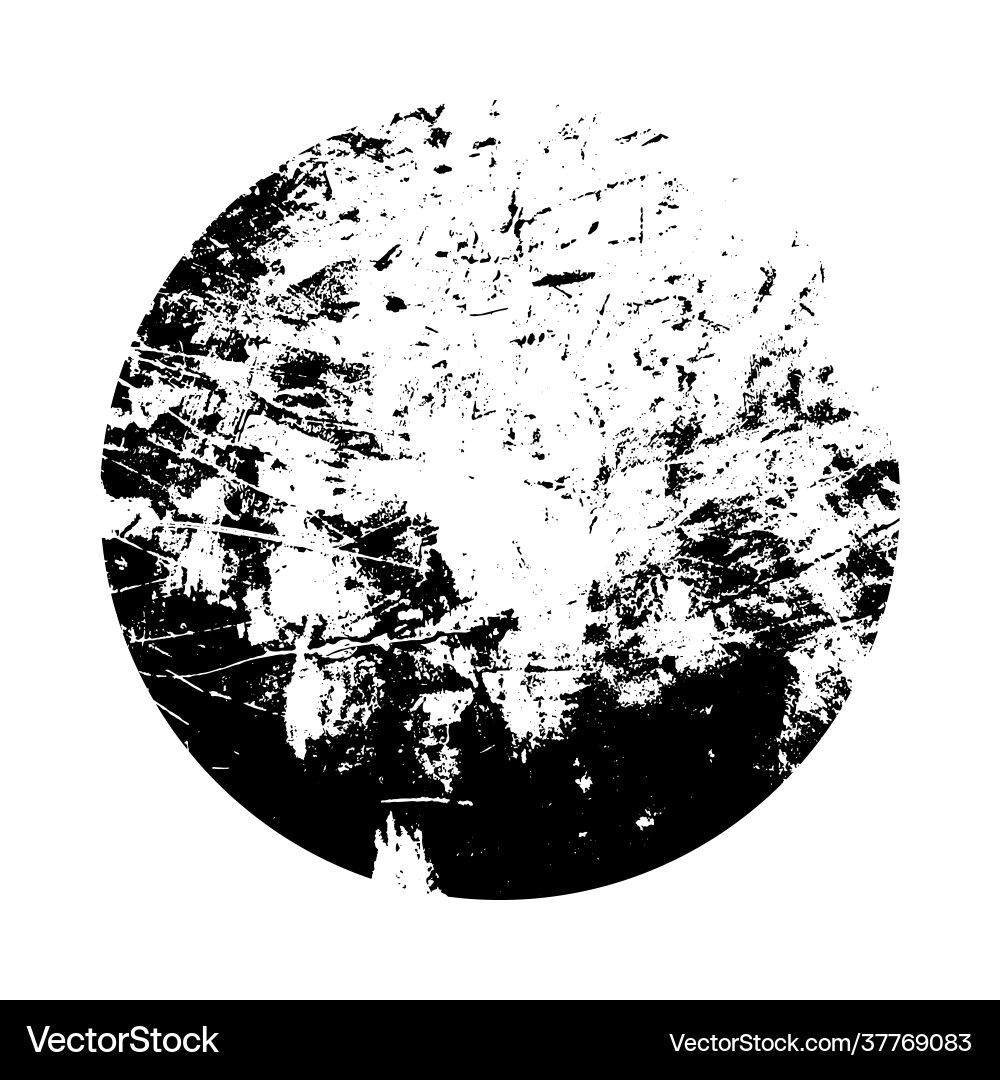 Circle stamp texture Royalty Free Vector Image