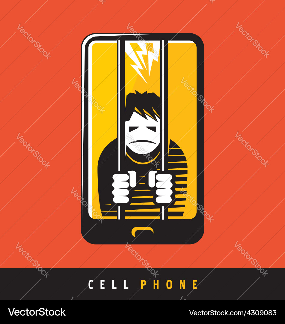 Kreatives Plakatdesign für Handy Lizenzfreies Vektorbild