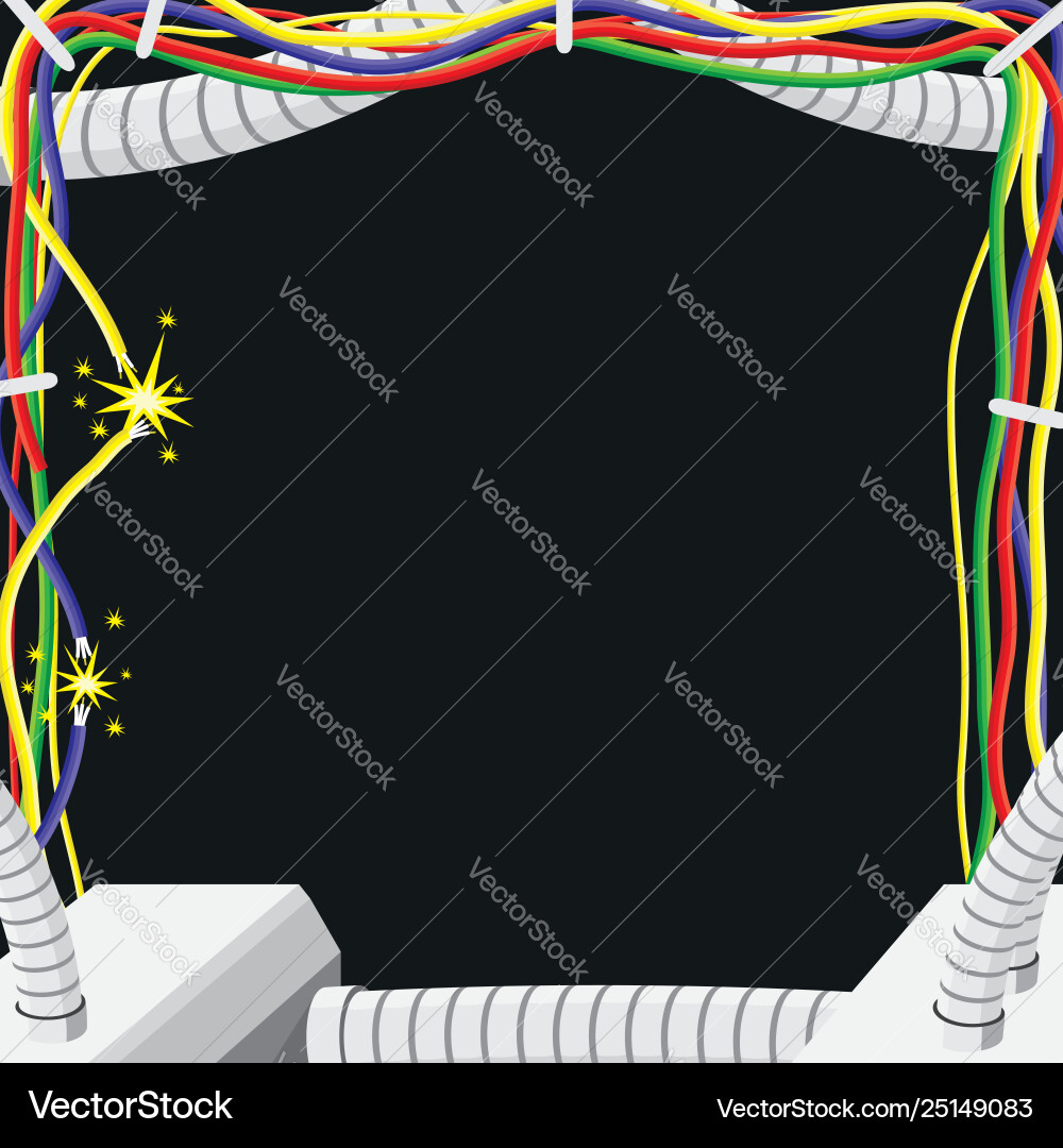 Electrical Wires Clip Art Border