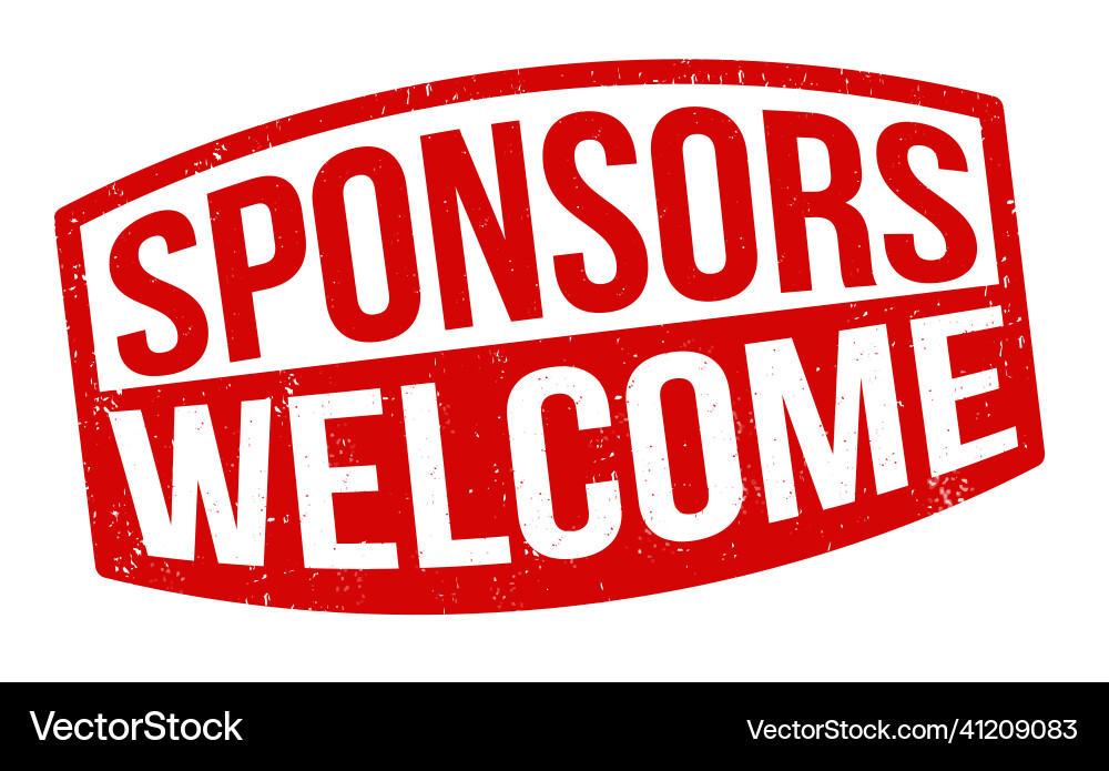 Sponsors welcome grunge rubber stamp Royalty Free Vector