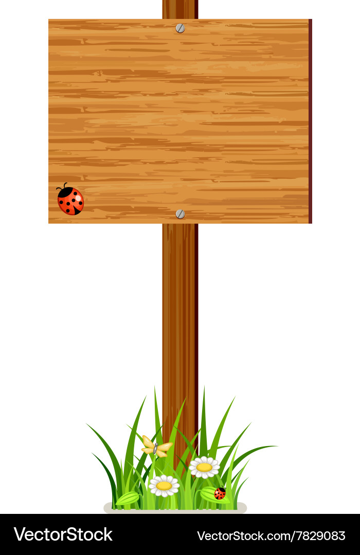 Wooden index Royalty Free Vector Image - VectorStock