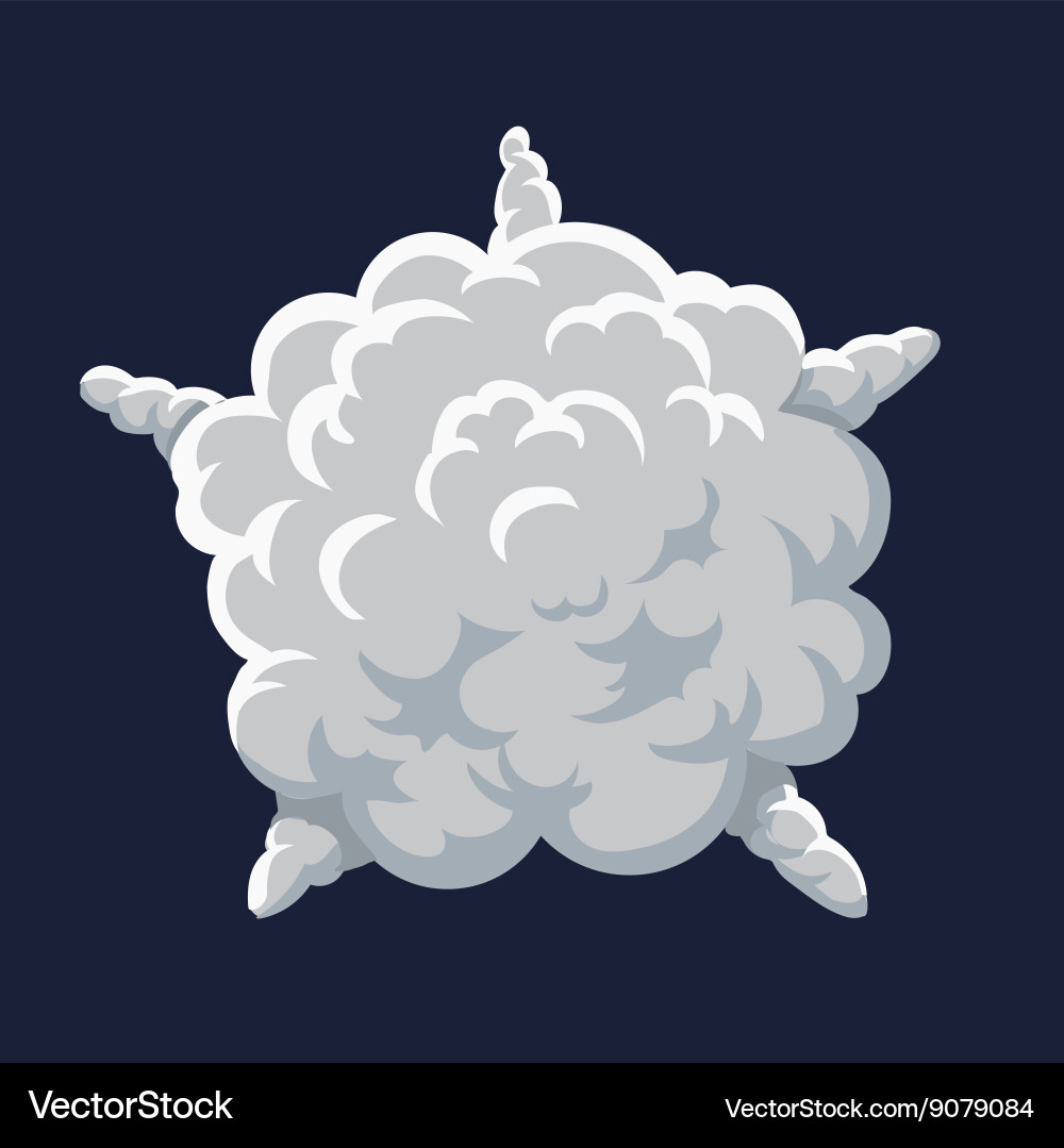 Explosion Smoke Cartoon Cartoon Vector Bomb Explosion Smoke Cartoon