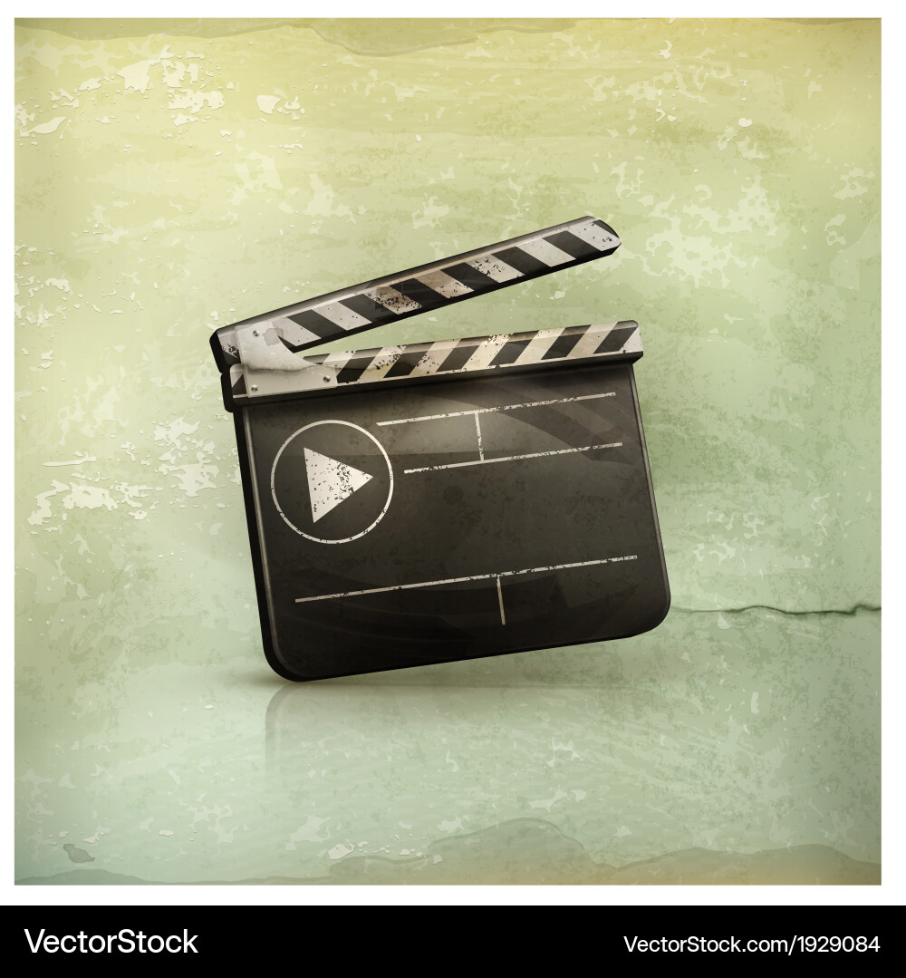 Film maker old-style Royalty Free Vector Image