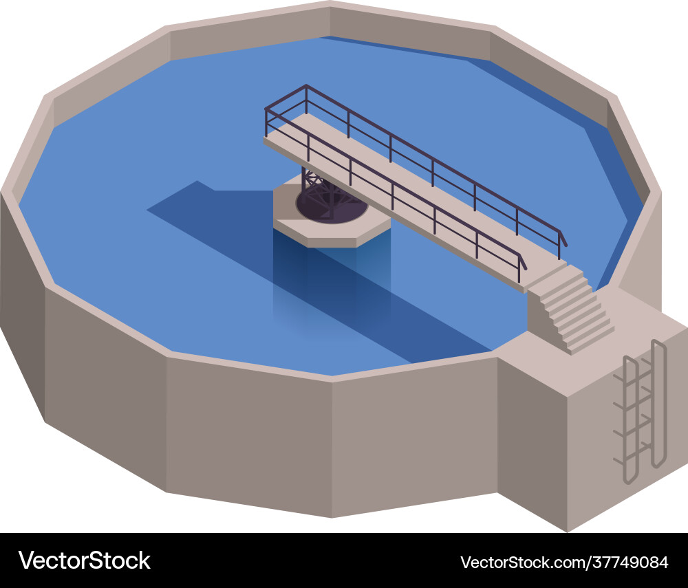 Water reservoir icon Royalty Free Vector Image